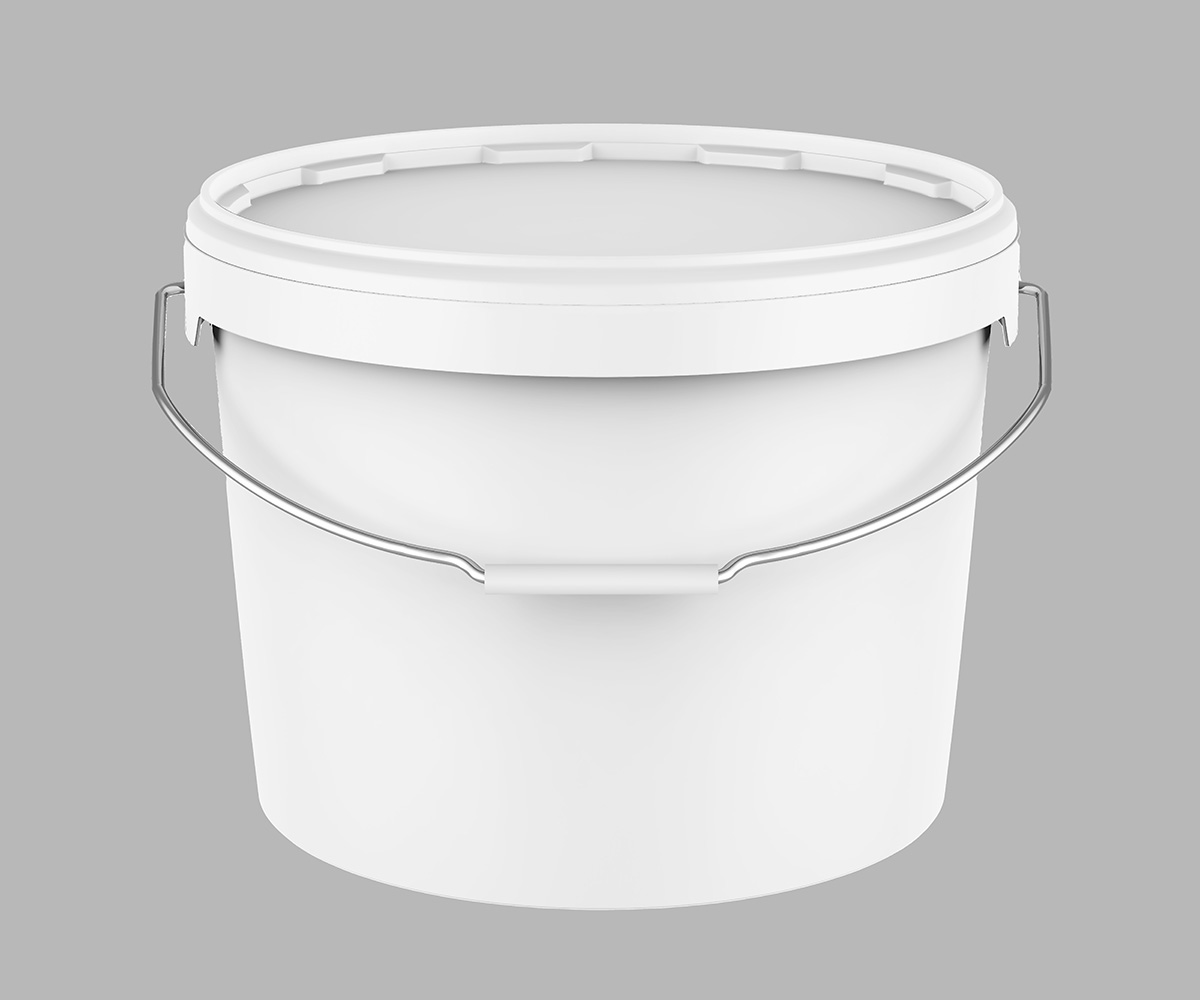 Farbeimer-Etiketten: robuste Produktetiketten für Korpus und Deckel