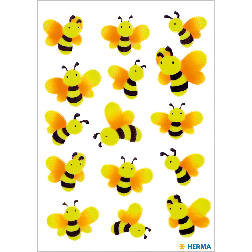 Sticker Bienen, Neon