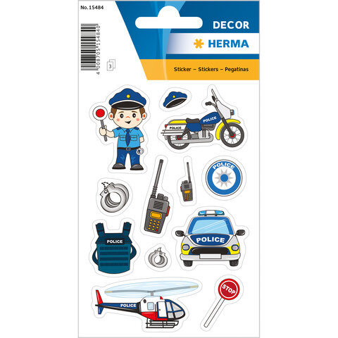 Sticker Polizei hochwertige Optik viele Motive Jetzt bei HERMA online ...